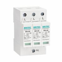 China BRITEC IP20 Type 2 Surge Protection Device 60kA 385V Class II SPD for Three-Phase for sale