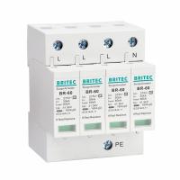China BRITEC IP20 Type 2 Surge Protection Device 60kA 385V Class II SPD for Three-Phase for sale