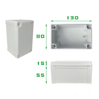 China TY-8013070 Electrical Junction Box  ABS Enclosure Ip67 Outdoor 80*130*70mm for sale