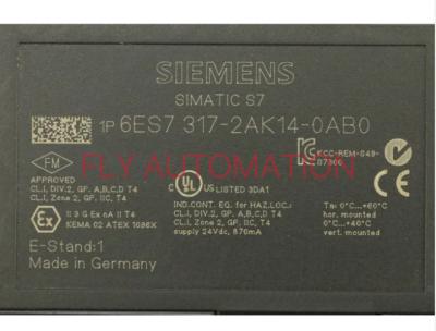 中国 Siemens 6ES7317-2AK14-0AB0 Simatic S7 PLC - S7-300 CPU 317-2 DPの中心 販売のため