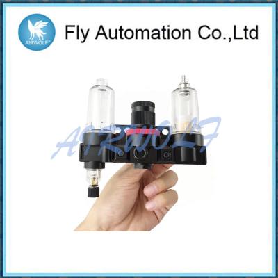 China White Lucency Plastomer Air Filter Regulator Lubricator Atomized Ac2000 1 / 4