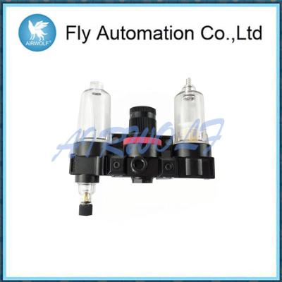 China White Lucency Plastomer Air Filter Regulator Lubricator Atomized Ac2000 1 / 4