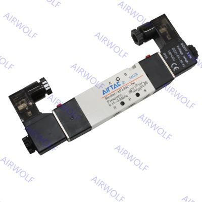 Cina Valvole a solenoide elettriche in lega di alluminio AIRTAC serie 4V100 a 5/2 vie, 5/3 vie M5 1/8 con pressione di esercizio 0,15~0,8 MPa e intervallo di temperatura di lavoro -20~+70°C in vendita