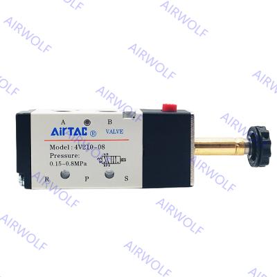 China AIRTAC 4V200 Series 5/2 way, 5/3 way Electric Solenoid Valves 1/8" Port Size with Directional Control Function and 0.15~0.8MPa Operating Temperature for sale