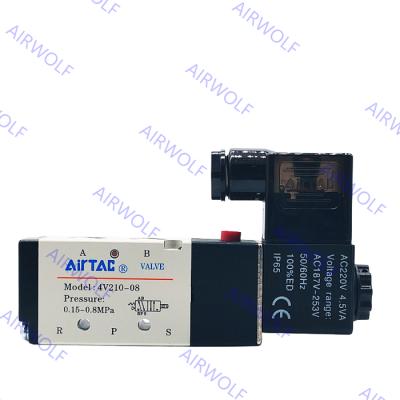China AIRTAC 4V200 Series 5/2 way, 5/3 way Electric Solenoid Valves 1/8" Port Size with Directional Control Function and 0.15~0.8MPa Operating Temperature for sale
