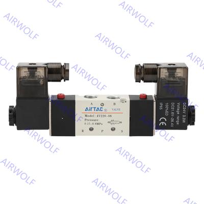 China AIRTAC 4V200 Series 5/2 way, 5/3 way Electric Solenoid Valves 1/8" Port Size with Directional Control Function and 0.15~0.8MPa Operating Temperature for sale
