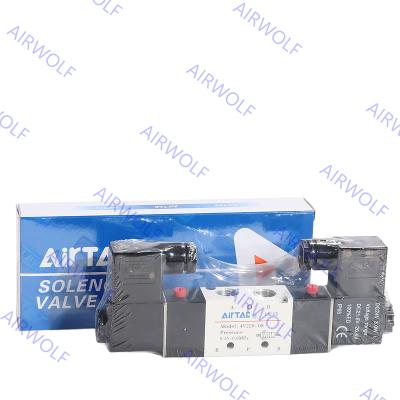 China AIRTAC 4V200 Series 5/2 way, 5/3 way Electric Solenoid Valves 1/8" Port Size with Directional Control Function and 0.15~0.8MPa Operating Temperature for sale