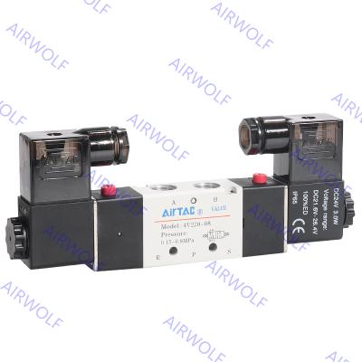 China AIRTAC 4V200 Series 5/2 way, 5/3 way Electric Solenoid Valves 1/8" Port Size with Directional Control Function and 0.15~0.8MPa Operating Temperature for sale