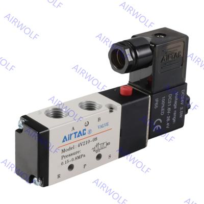 China AIRTAC 4V200 Series 5/2 way, 5/3 way Electric Solenoid Valves 1/8" Port Size with Directional Control Function and 0.15~0.8MPa Operating Temperature for sale