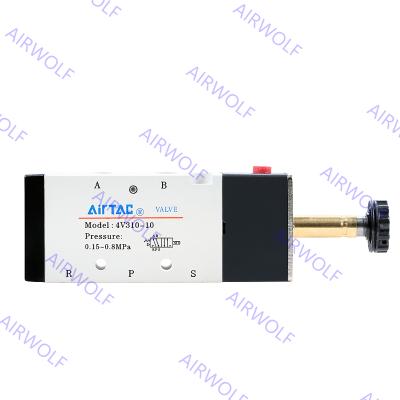 Cina 5/2 via, 5/3 via AIRTAC alluminio 4V300 serie valvole solenoide elettriche 1/4 ", 3/8" con 0.15 ~ 0.8MPa pressione di funzionamento e funzione di controllo direzionale in vendita