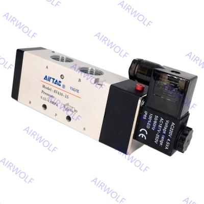 Китай 4V400 серии AIRTAC Алюминиевый сплав 5/2 направления, 5/3 направления Электрические соленоидные клапаны 1/2 "размер порта с рабочим давлением 0,15 ~ 0,8MPa и диапазоном рабочей температуры -20 ~ + 70 ° C продается
