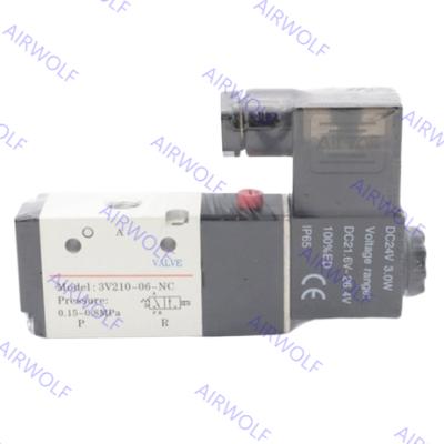 China Mini Airtac electromagnética 3/2 forma solenoide válvulas 3V1-06, 3V1-M5 con M5, puerto 1/8 " en venta