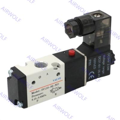 China Mini Airtac electromagnética 3/2 forma solenoide válvulas 3V1-06, 3V1-M5 con M5, puerto 1/8 " en venta