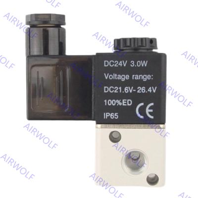 China Mini Airtac electromagnética 3/2 forma solenoide válvulas 3V1-06, 3V1-M5 con M5, puerto 1/8 " en venta