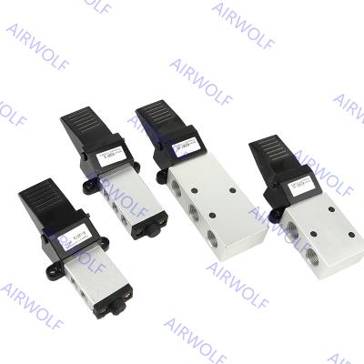 China K23R7-8, K25R7-8, K25R7-15 3/2 way, 5/2 way Aluminum Alloy Foot Valve 1/4