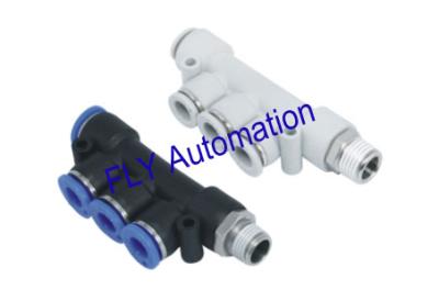 Cina PKD One Touch Triple Pisco ramo ottone zinco r filettatura metrica Raccordi tubo pneumatico in vendita