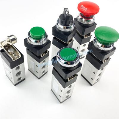 China MSV86522 Series Pneumatic Manual Valve 2 Position 5 Way Mechanical for sale