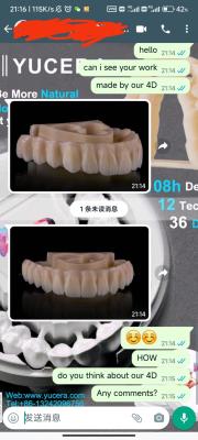 Cina Blocco in Zirconia Multistrato 4D Pro Yucera per Laboratorio Odontotecnico CAD CAM in vendita