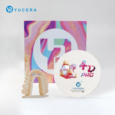 Cina Blocco in Zirconia Multistrato 4D Pro per Corone CAD CAM Dentali in vendita