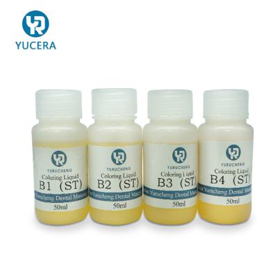 China Yucera Zirconia Block Staining Solution 16+26 Colors 50ml for sale