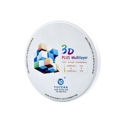 China Dental Materials 3D Pro Multilayer Zirconia Block CAD CAM 98mm System Ceramic Block for Long Bridge for sale