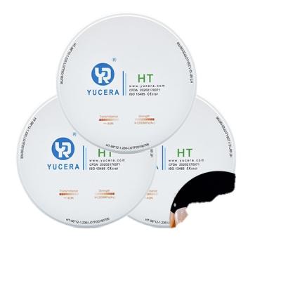 중국 Yucera 1200MPa 굴곡 강도 HT 치과용 지르코니아 디스크 및 지르코니아 치과용 밀링 머신용 지르코니아 치과용 밀링 머신 판매용