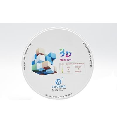 China Dental Consumable Dental Zirconia Block Price 3d Plus Zirconia Dental Block Ceramic for Cad Cam for sale