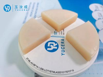 China Dental Zirconia Block for Dental Lab Cad Cam Milling Zirconia Block Yucera ST Color Zirconia Block for sale