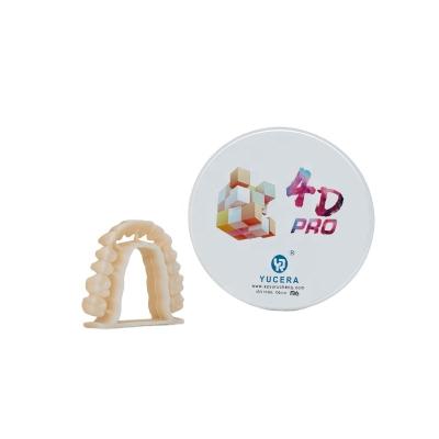 China 4D Pro Multilayer A1 A2 A3 Color Dental Zirconia Block for Bridge Zirconia Blank for sale