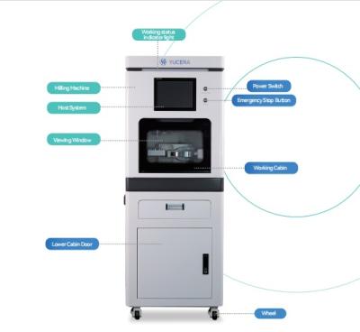 Китай YUCERA YRC-8S 5-осевой станок для влажного фрезерования. Стоматологическая CAD/CAM система для фрезерования, станок для обработки Emax, титана продается
