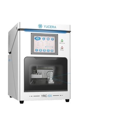 China Yucera 5-axis 6X Cadcam Dental Wet Milling Machine Equipment for Lithium Disilicate and Titanium Columns for sale