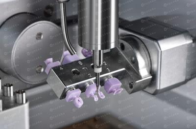 China YUCERA-6X 5 Axis Cadcam Dental Lab Products Milling Machine Wet for Lithium Disilicate, Titanium Columns for sale