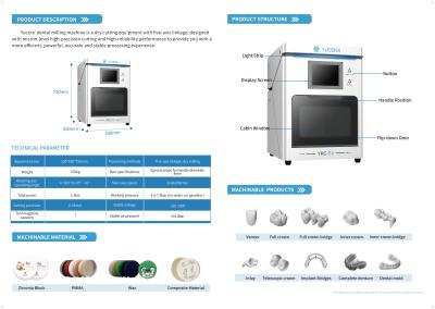 China Yucera Dedicated Zirconia CAD CAM Machine for Multi Layer Dental Lab Blocks for sale