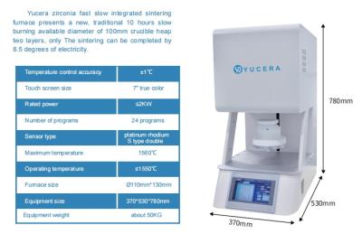 China Yucera F10+ Advanced Zirconia Sintering Oven - Streamlining Dental Lab Processes for Optimal Results for sale