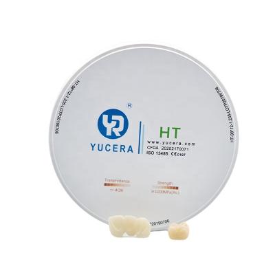China Yucera HT white 98mm Dental Zirconia Blocks - Precision - Crafted for Exceptional Dental Restorations for sale