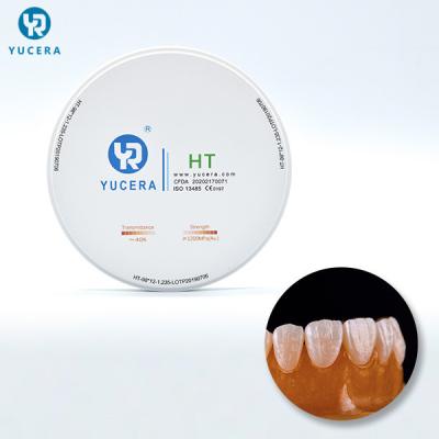 Κίνα Άσπρος οδοντικός Zirconia εκκέντρων 98mm 95mm φραγμός CAD 1530℃ προς πώληση