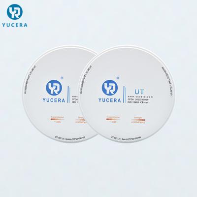 Chine blanc dentaire de zircone de came de DAO de 1450℃ 25mm pour le laboratoire dentaire à vendre