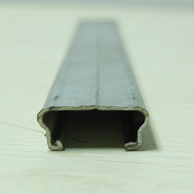 Galvanized steel lock channel installed on greenhouse frame