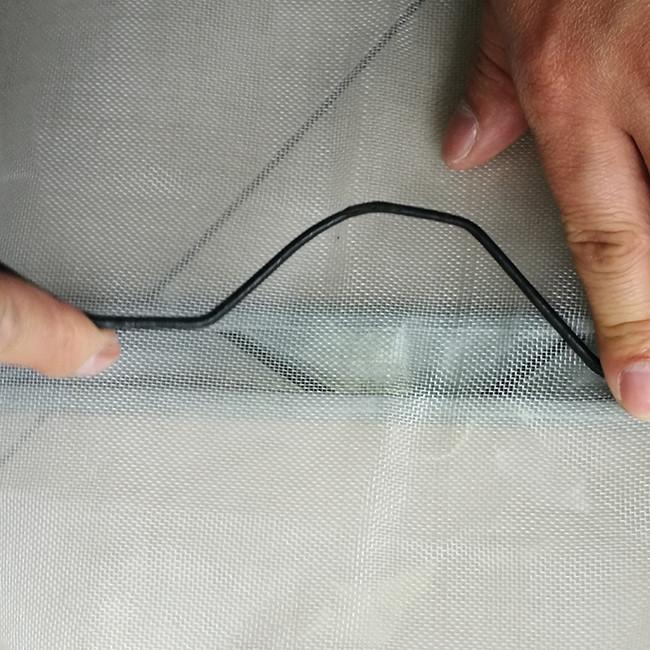 Detailed view of lock channel groove and snap spring structure