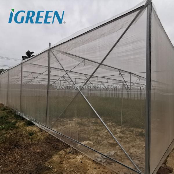 Quality Large Multi-Span Agricultural Greenhouse Bird Net Shade Net Insect Net Farming Equipment for sale