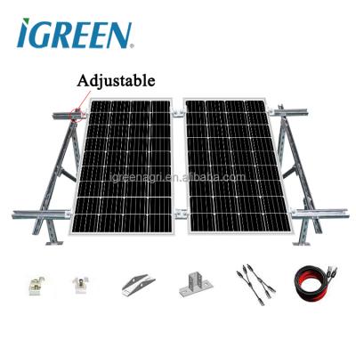 China IGREEN Hot-dip Galvanized Steel Bracket For Solar Panel Mounting Structure With 120-Year Warranty Gray for sale