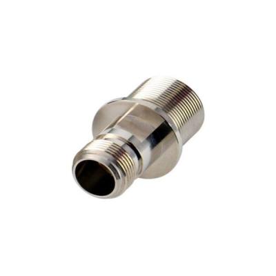 China Thread Fitting Stainless Steel Parts SS304 Silver Nickel Plating Machining for sale
