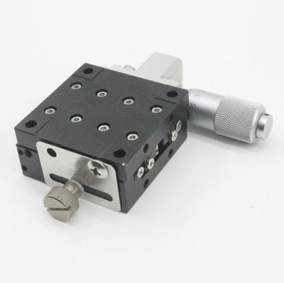 China X Axis Cross Roller Slide Table , XY Axis Stage Micrometer Feed Type for sale
