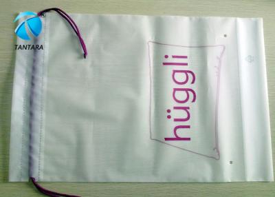 China De aangepaste LDPE/HDPE Plastic Zakken van Drawstring, slijtagekabel het winkelen zak Te koop