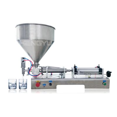 China Small Scale Semiautomatic Liquid Bottle Filling Machine for sale