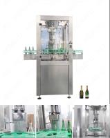 China Automatic Sparkling Wine Corks Capping Machine 1800 BPH Capacity with 2.2kW Motor for 65-100mm Bottles for sale