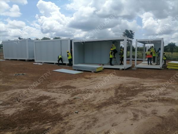 Quality ISO Certificated Shipping Prefab Folding Container House 40ft Eco Friendly for sale