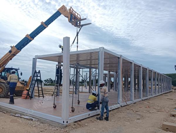 Quality Reinforced Windproof Temporary Construction Camp Onsite Housing for sale