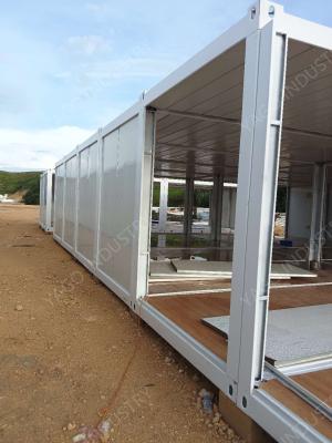 China Prefabricated Flat Pack Temporary Modular Office Buildings Windproof Insulated for sale