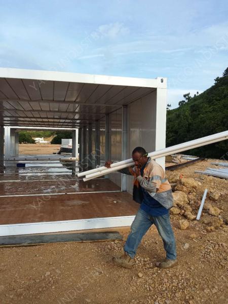 Quality Weatherproof Modular Office Building Container Temporary Housing Onsite for sale